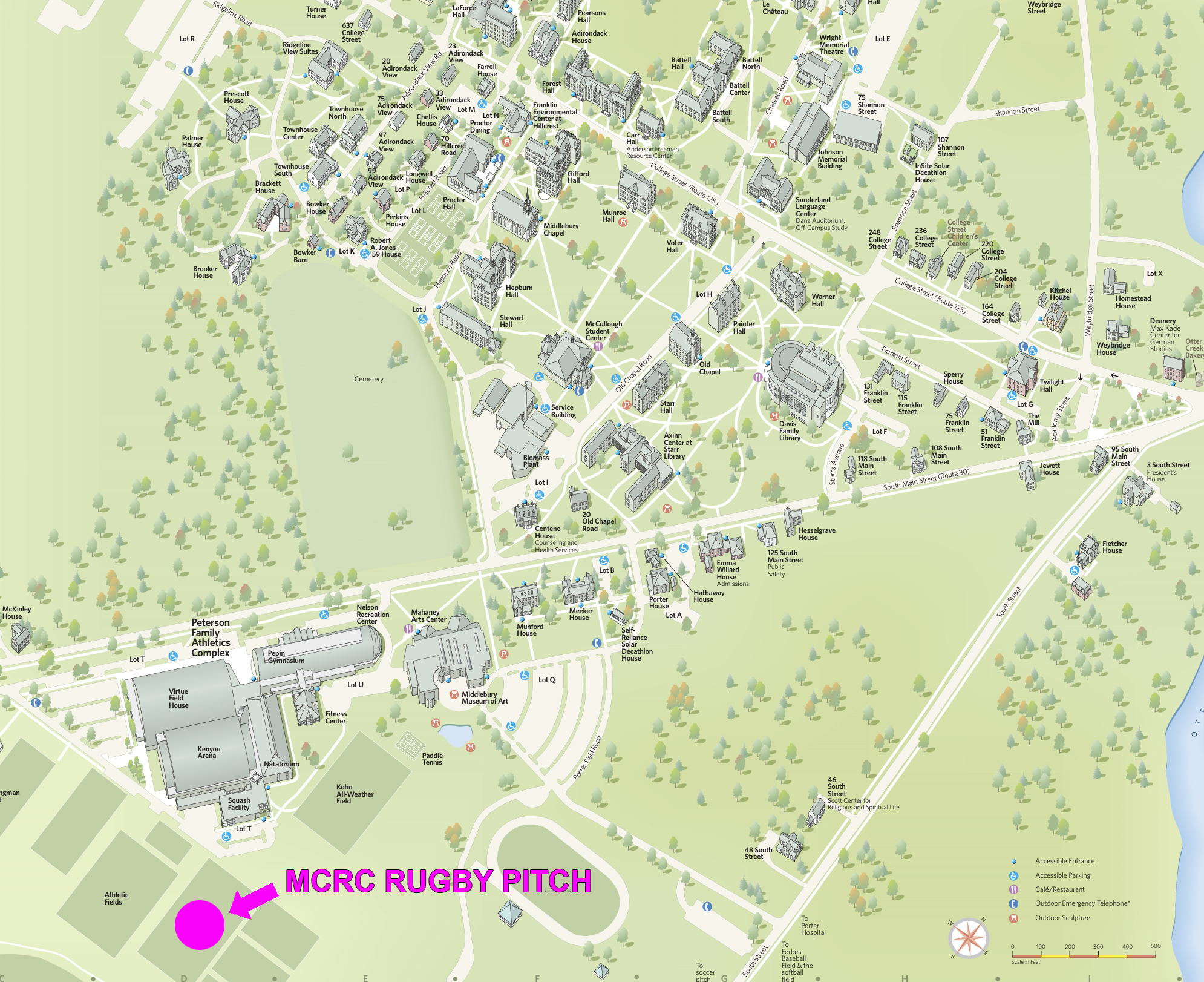MCRC Pitch – Map – The Middlebury College Rugby Club